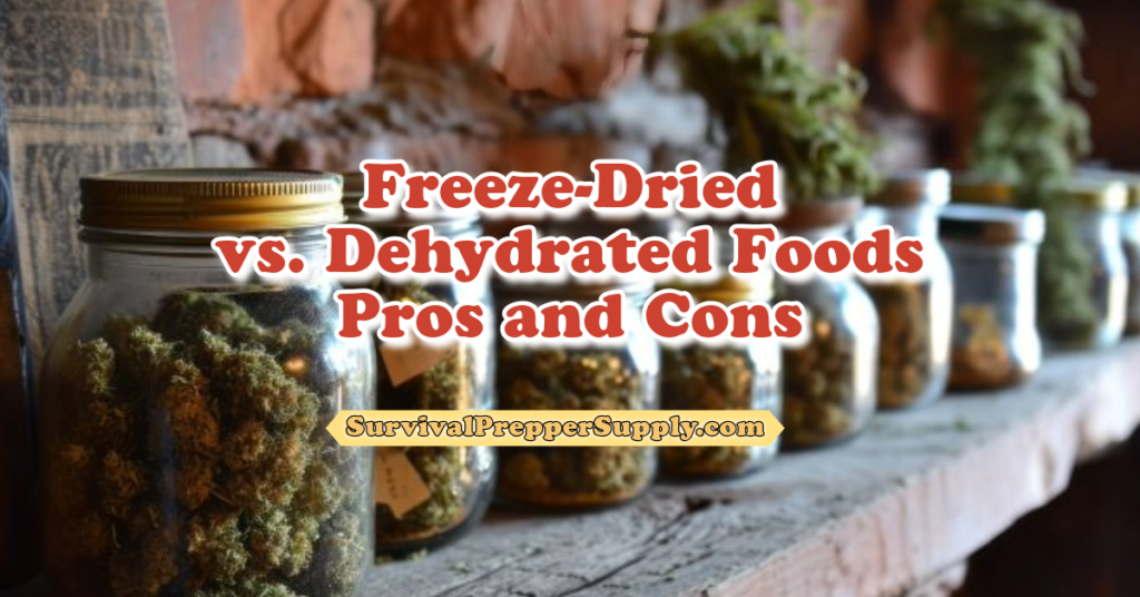 Freeze-Dried Vs. Dehydrated Foods - Survival Prepper Supply Kits